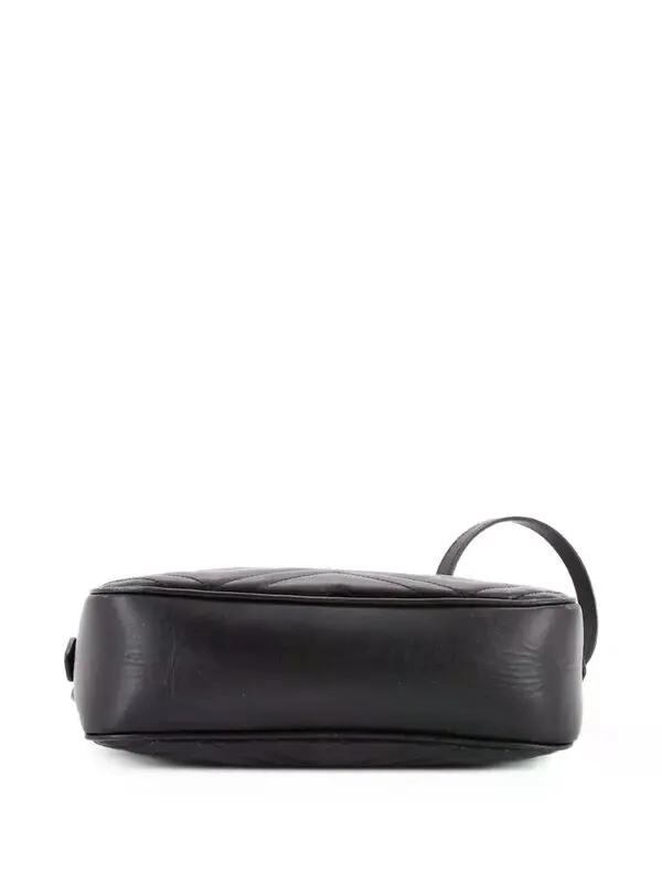 Gucci Gg Marmont Matelasse Leather Shoulder Bag - Black