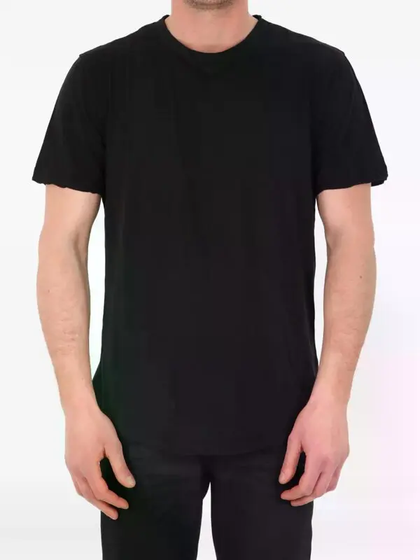 JAMES PERSE Ribbed-crew Neck T-shirt - Black