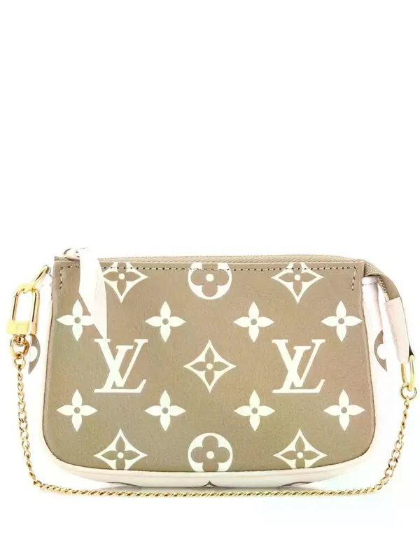 LOUIS VUITTON Pochette Accessoires Spring In The City Monogram Empreinte Leather Mini Clutch Bag - Multicolour
