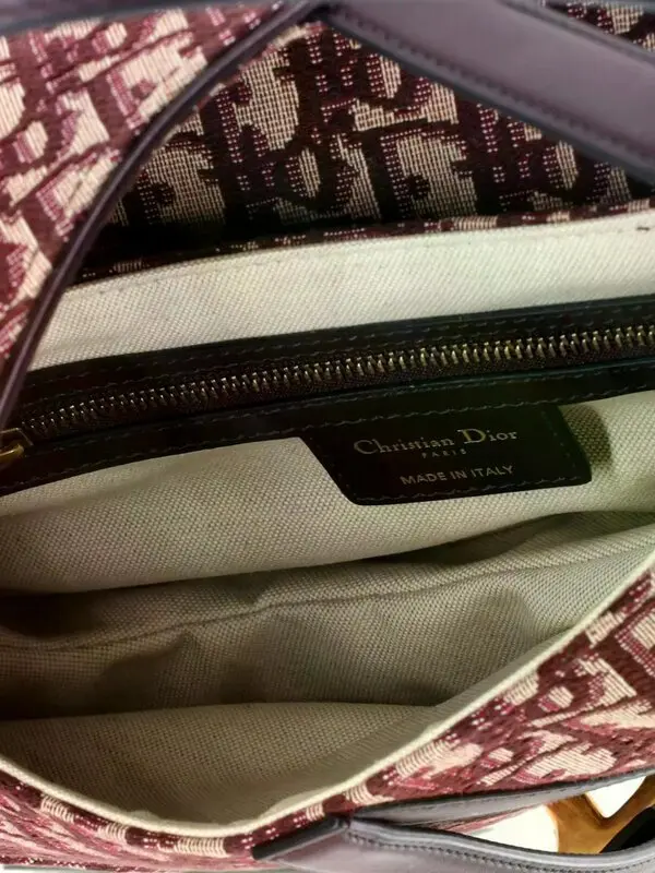 Dior Saddle Oblique Canvas Shoulder Bag