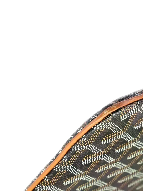 Goyard Senat Zip Coated Canvas Mm Pouch - Black