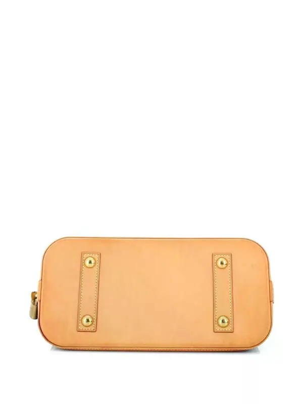 LOUIS VUITTON Alma Handbag Limited Edition Patches Monogram Canvas Pm Satchel - Brown