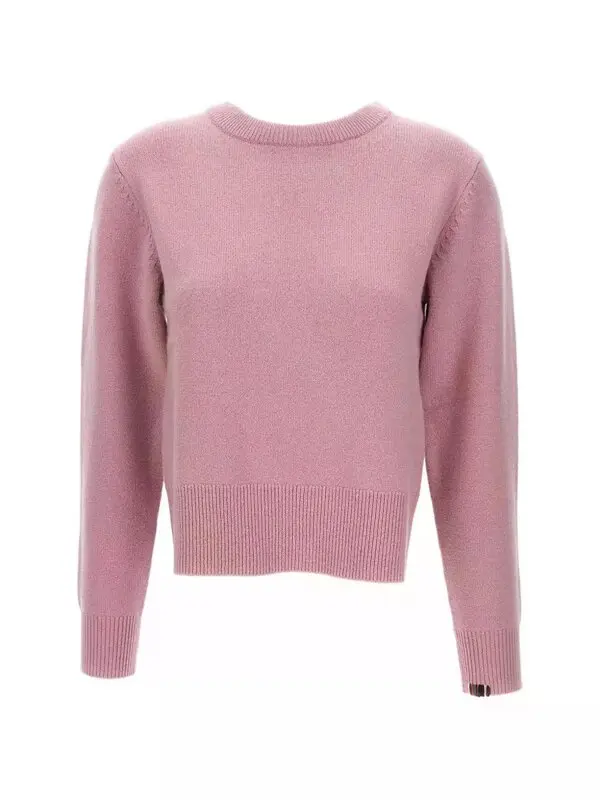 EXTREME CASHMERE X Ribbed Crew Neck Sweater - Pink