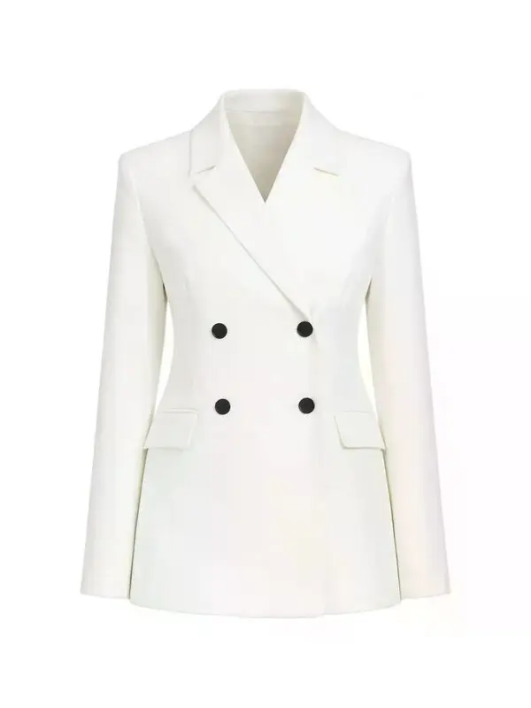 TWINSET Buttoned Double-breasted Blazer - White