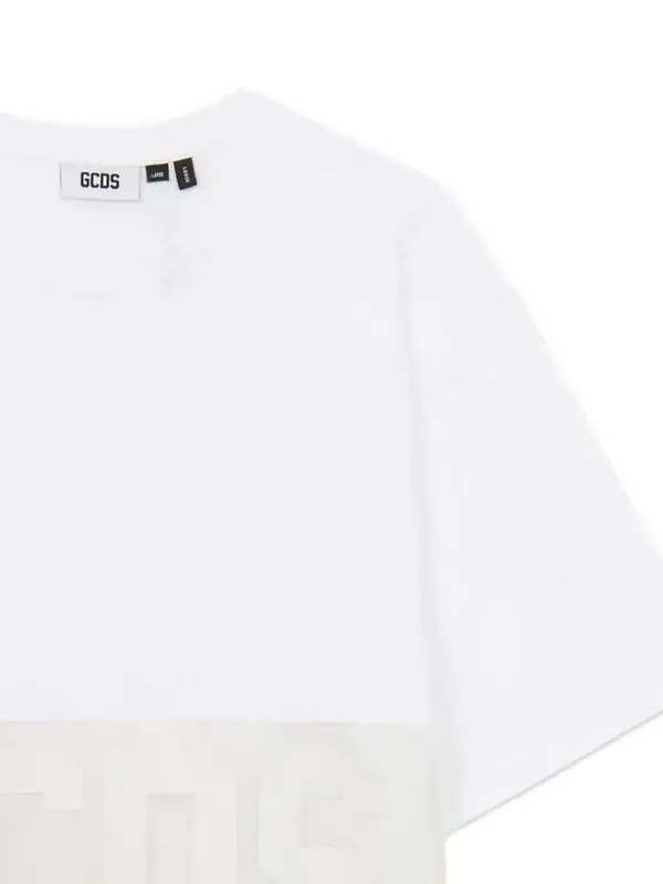 Gcds Logo Band T-shirt - White