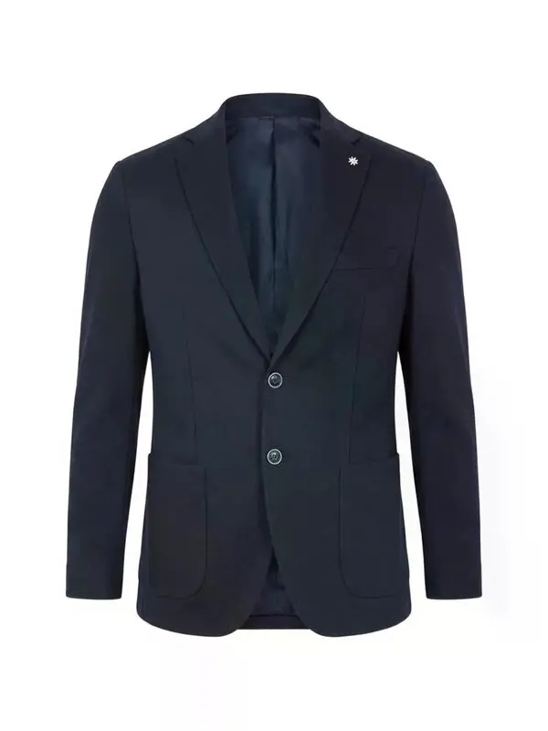 MANUEL RITZ Button Blazer - Blue