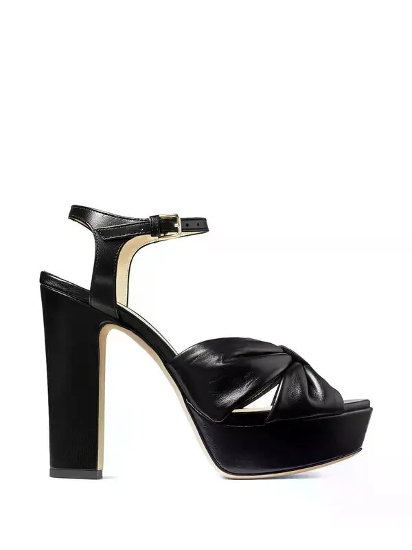 JIMMY CHOO Heloise Platform Sandals - Black