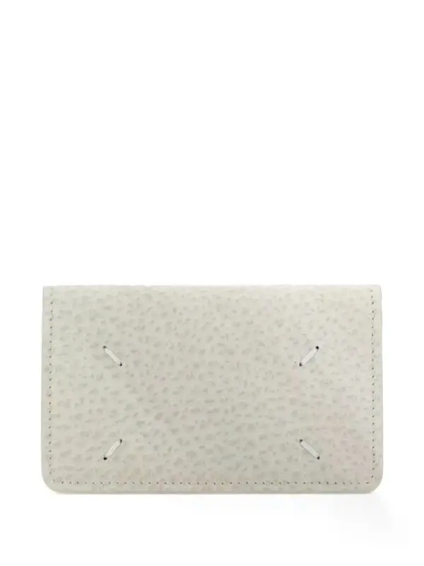MAISON MARGIELA Stitch-detail Card Holder - White