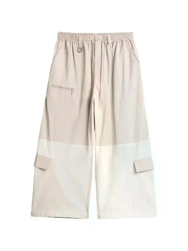 Y3 Colourblock Cotton Trousers