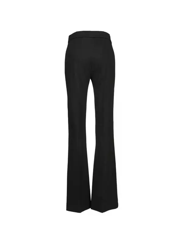 Seductive Pressed-crease Flared Trousers