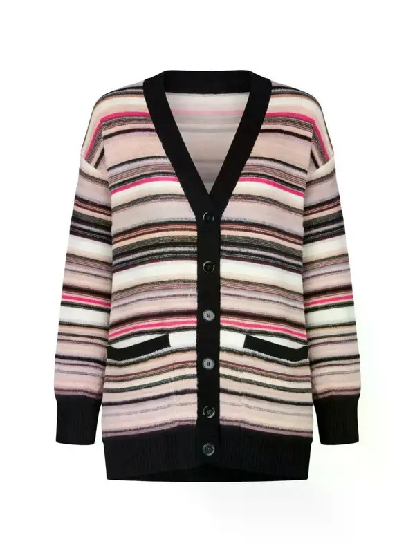 Missoni Striped Pockets Cardigan - Black