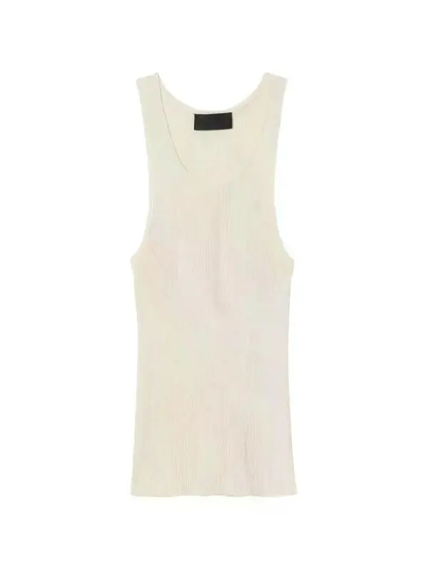 NILI LOTAN Scoop-neck Tank Top - Neutrals