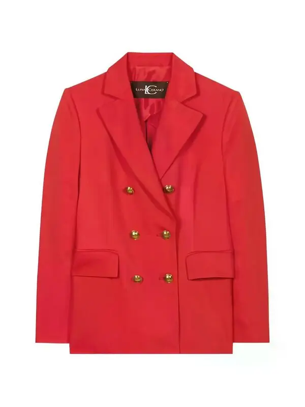 LUISA CERANO Button Blazer - Red