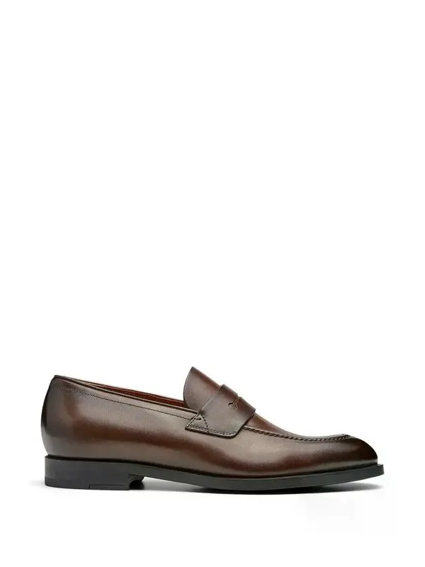 Zegna Leather Loafers - Brown