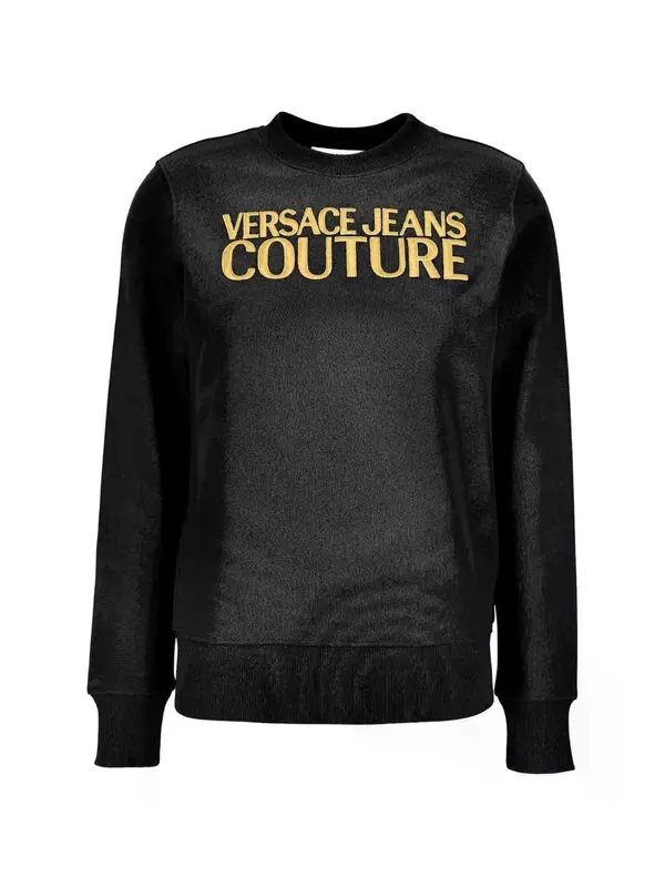 Versace Logo-embroidered Sweatshirt - Black