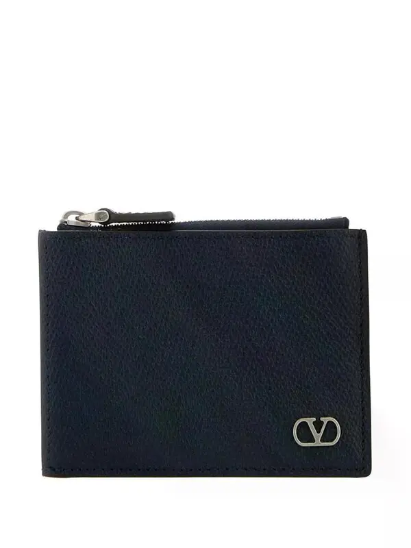 Valentino Garavani Vlogo Signature Zip Wallet - Blue