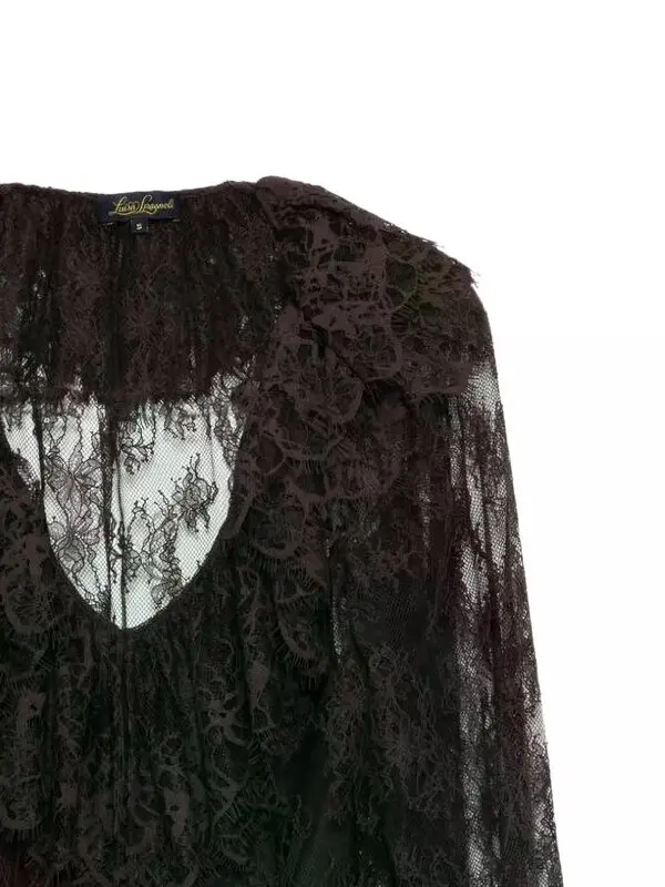 Luisa Spagnoli Lace Ruffled Blouse