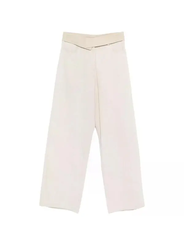 ALYSI Contrast-waist Trousers