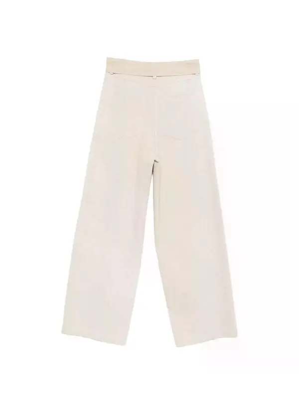 ALYSI Contrast-waist Trousers