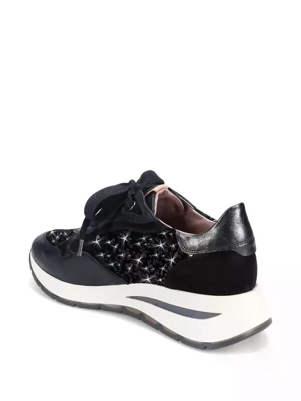 Ron White Sequin-embellished Panelled Sneakers