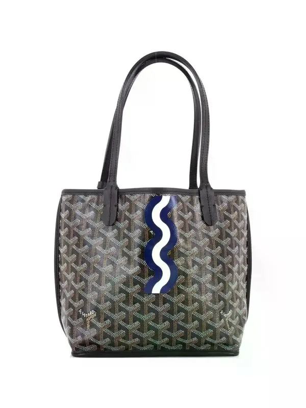 Goyard Anjou Reversible Printed Coated Canvas Mini Tote Bag - Black