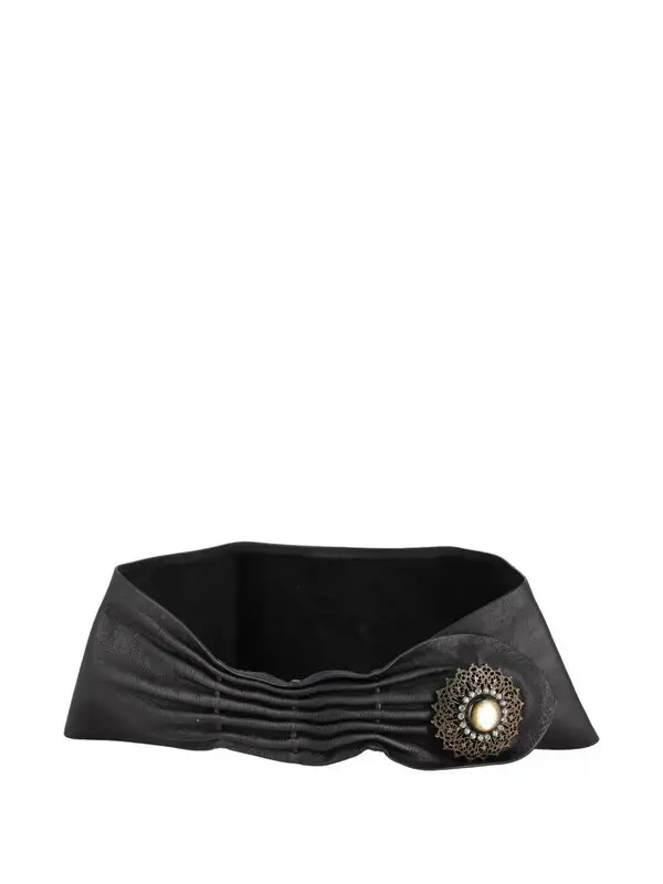Vintage Embellished Belt - Black