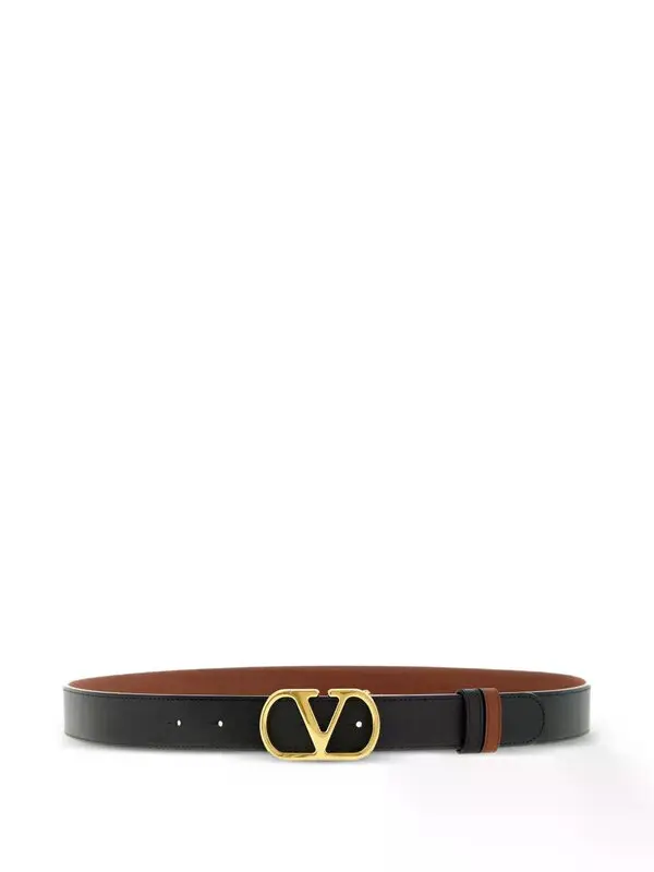 Valentino Garavani Vlogo Reversible Belt - Black