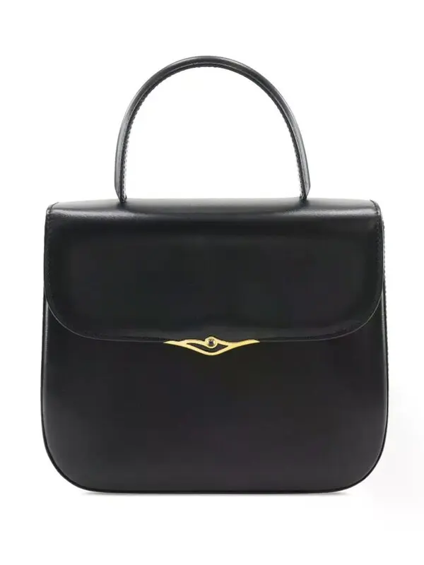 CARTIER 2000-2026 Leather Sapphire Line Handbag - Black