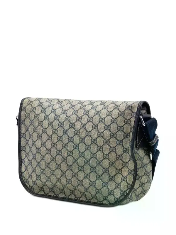 Gucci Gg Supreme Crossbody Bag - Grey