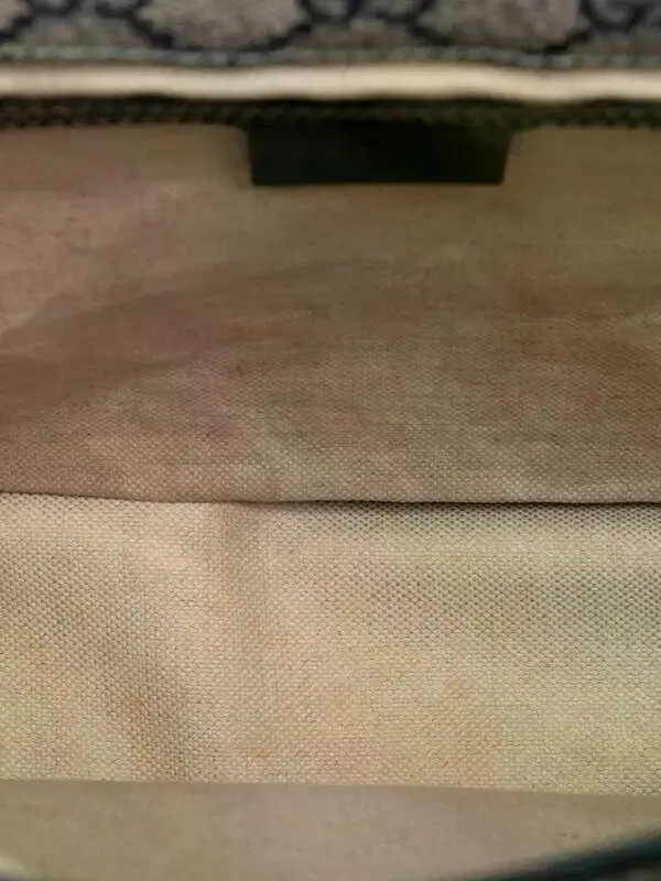 Gucci Gg Supreme Crossbody Bag - Grey