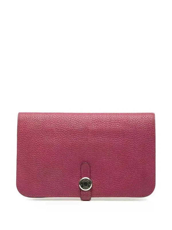 Hermès 2012 Togo Dogon Wallet Long Wallets - Pink