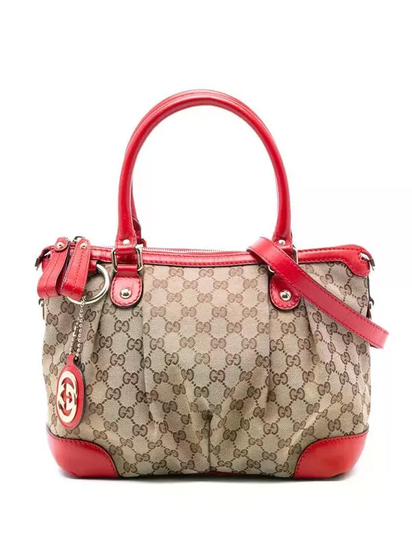 Gucci 2016-2026 Gg Canvas Sukey Satchel - Brown