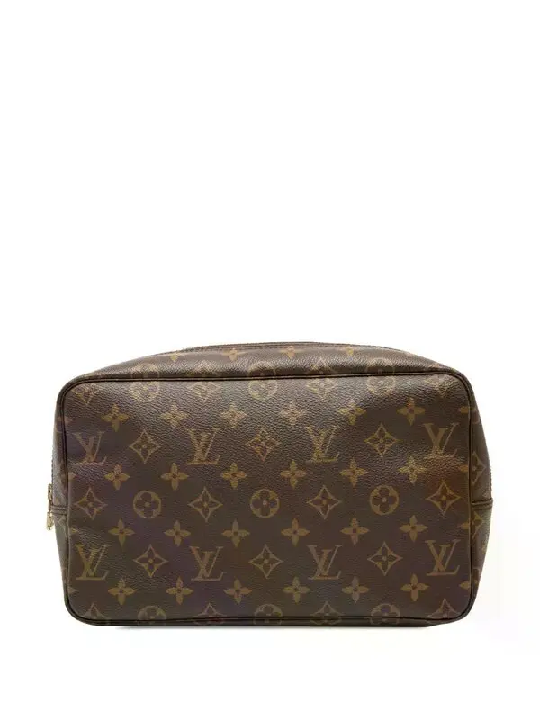 LOUIS VUITTON 1991 Monogram Trousse Toilette 28 Clutch Bag - Brown