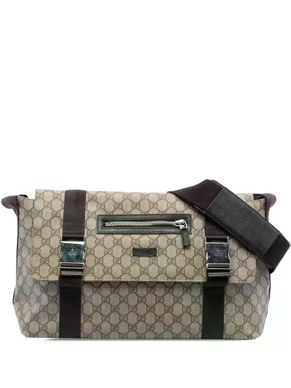 Gucci 2000-2015 Gg Supreme Crossbody Bag - Brown