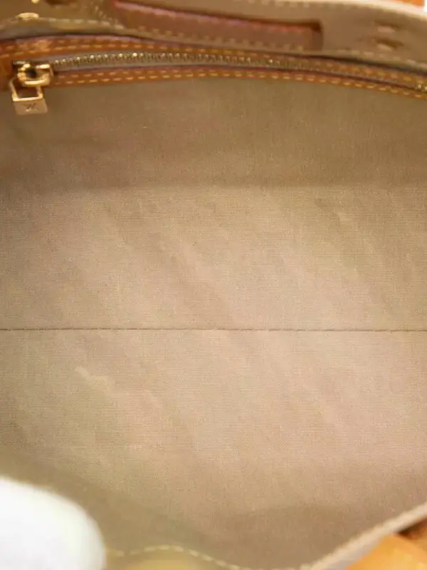 LOUIS VUITTON 2002 Monogram Vernis Reade Pm Handbag - Brown