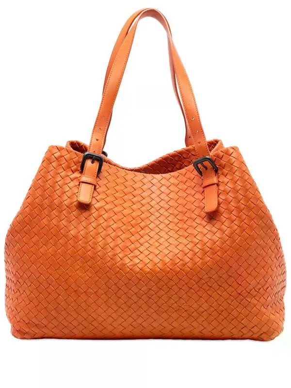 Bottega Veneta 2011 Large Nappa Intrecciato Cesta Tote Bag - Orange