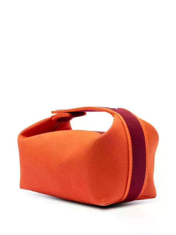 Hermès Toile Bride A Brac Case Vanity Bag - Orange