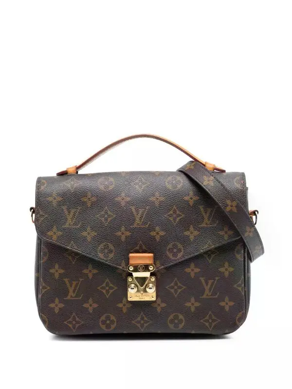 LOUIS VUITTON 2016 Monogram Pochette Metis Satchel - Brown