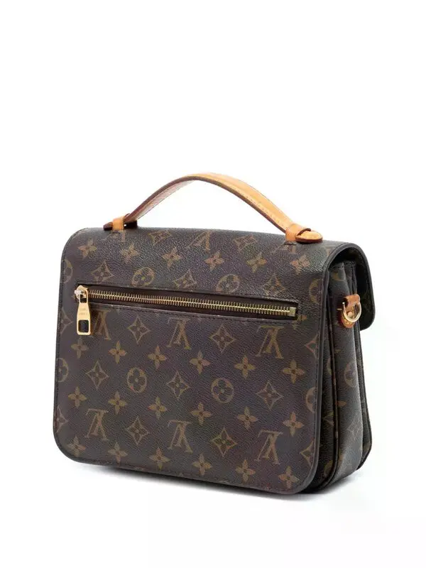 LOUIS VUITTON 2016 Monogram Pochette Metis Satchel - Brown