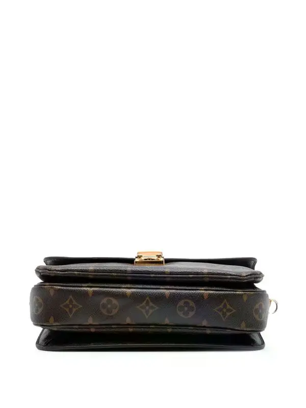 LOUIS VUITTON 2016 Monogram Pochette Metis Satchel - Brown