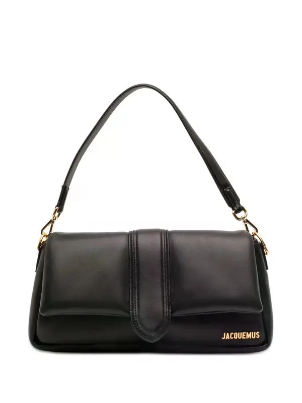 Jacquemus 2020-2025 Padded Lambskin Le Bambimou Satchel - Black