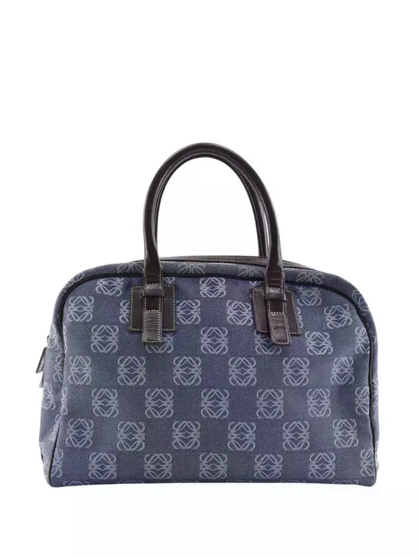Loewe 2003 Anagram Denim Handbag - Blue