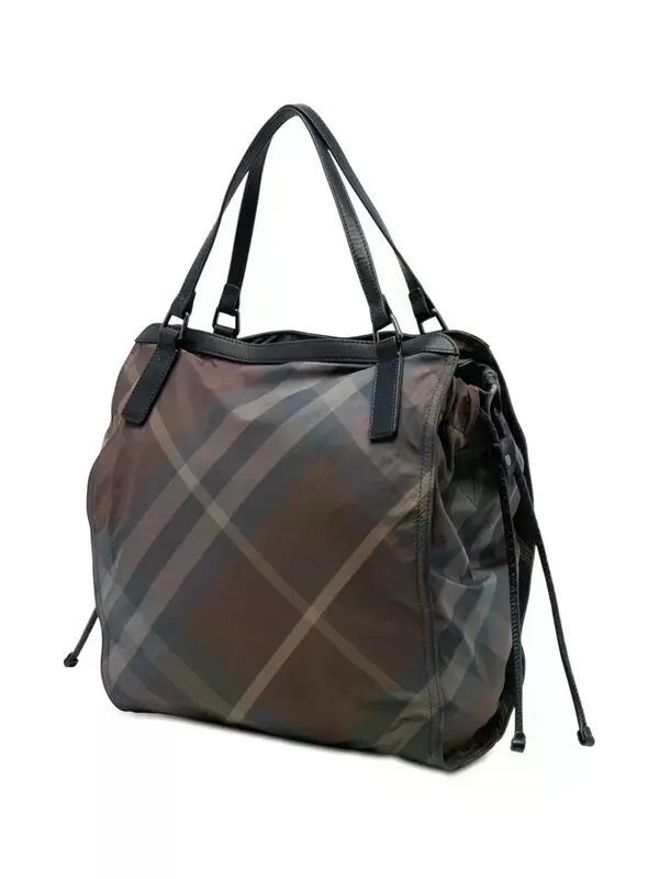 Burberry Supernova Check Nylon Buckleigh Tote