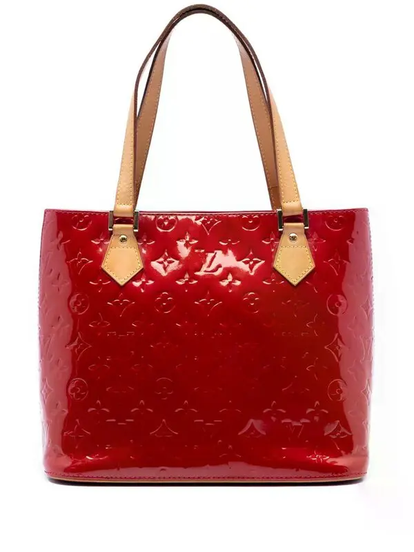LOUIS VUITTON 2007 Monogram Vernis Houston Tote Bag - Red