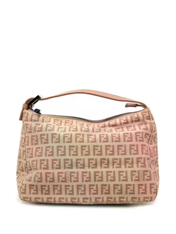Fendi 2000-2010 Zucchino Canvas Handbag - Brown