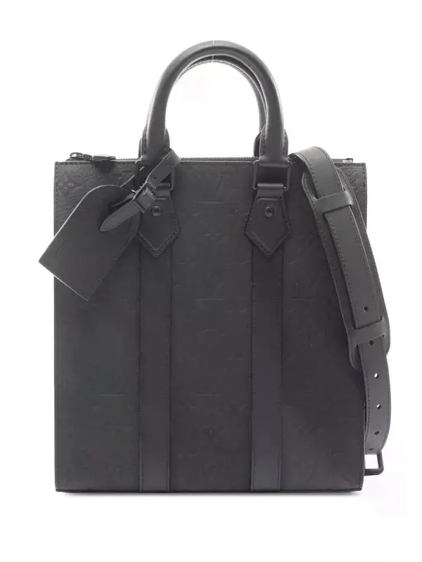 LOUIS VUITTON Monogram Empreinte Sac Plat Cross Satchel 2021-2025 - Black