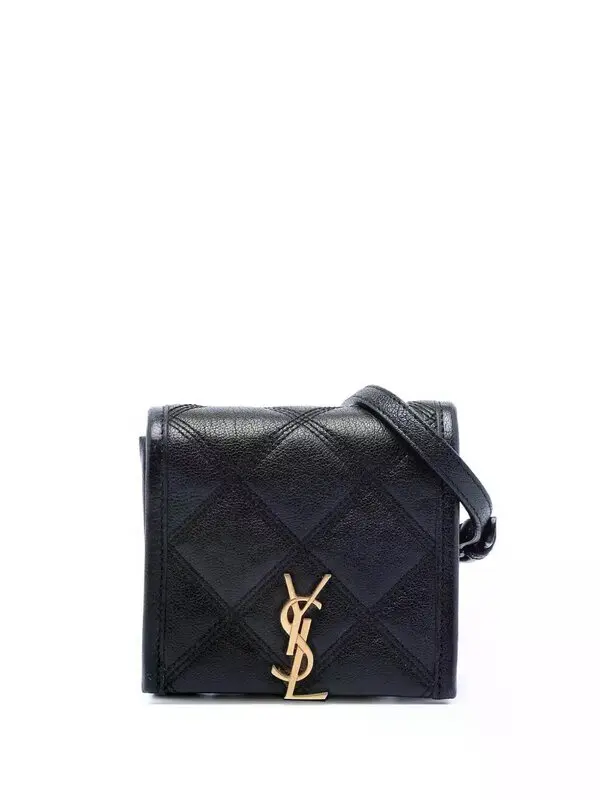 Saint Laurent 2021 Baby Quilted Lambskin Becky Belt Bag - Black