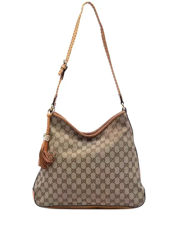 Gucci 2016-2026 Gg Canvas Marrakech Shoulder Bag - Brown