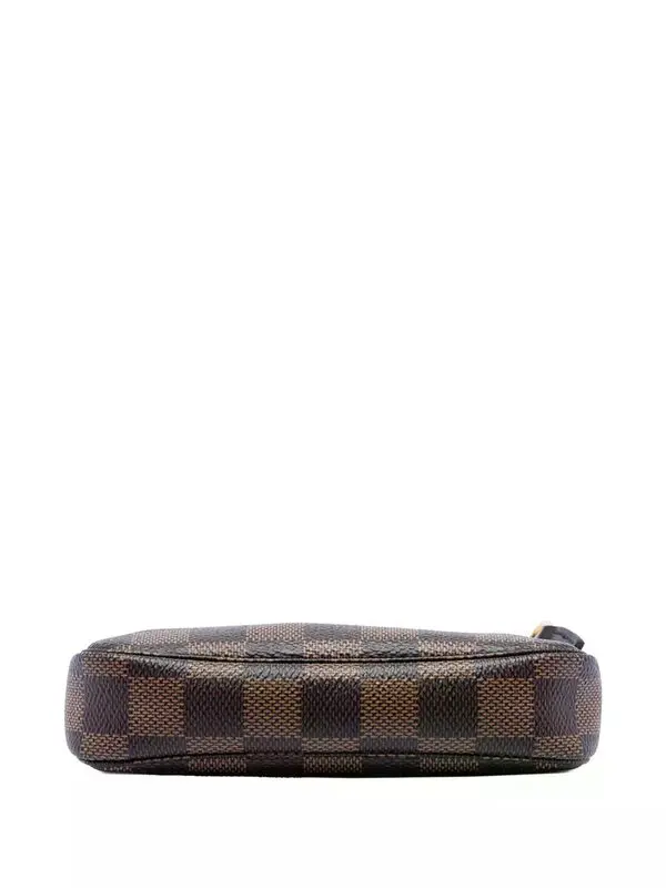 LOUIS VUITTON 2020 Damier Ebene Mini Pochette Accessoires - Brown