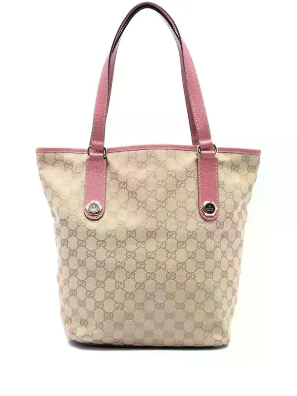 Gucci 2000-2015 Gg Canvas Charmy Tote Bag - Brown